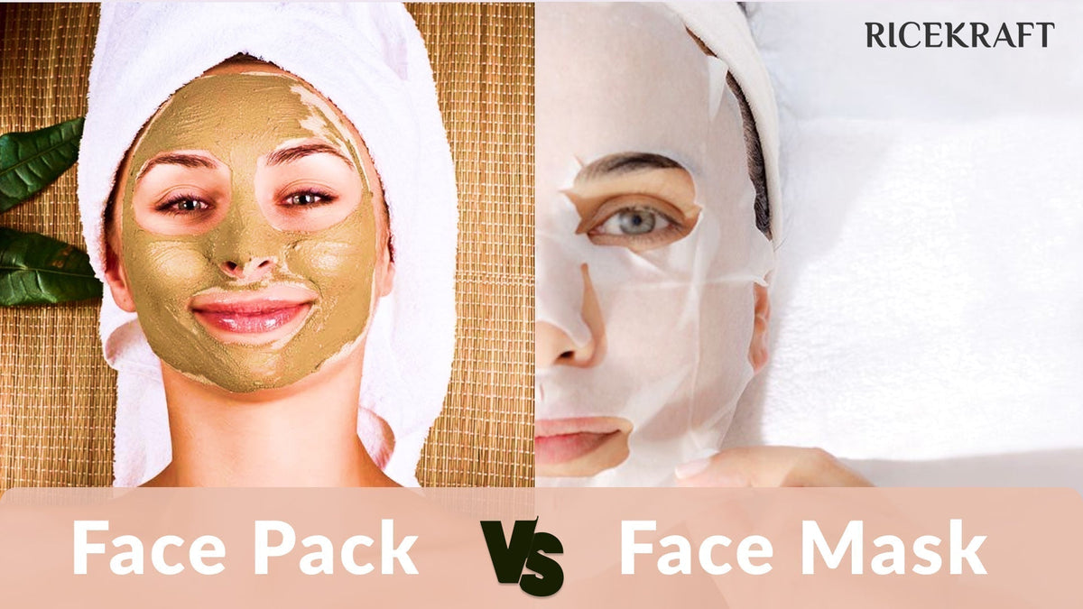 The Face Pack vs. Face Mask debate: Unraveling the differences – Ricekraft